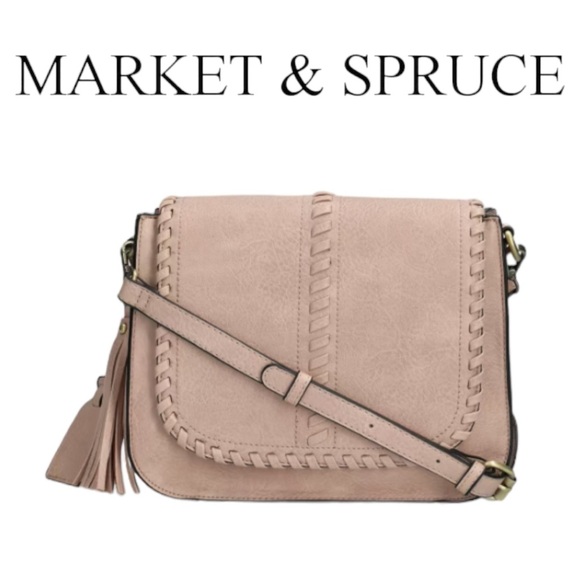 Market & Spruce | Bags | Nwt Market Spruce Ellen Whipstitch Saddle ...